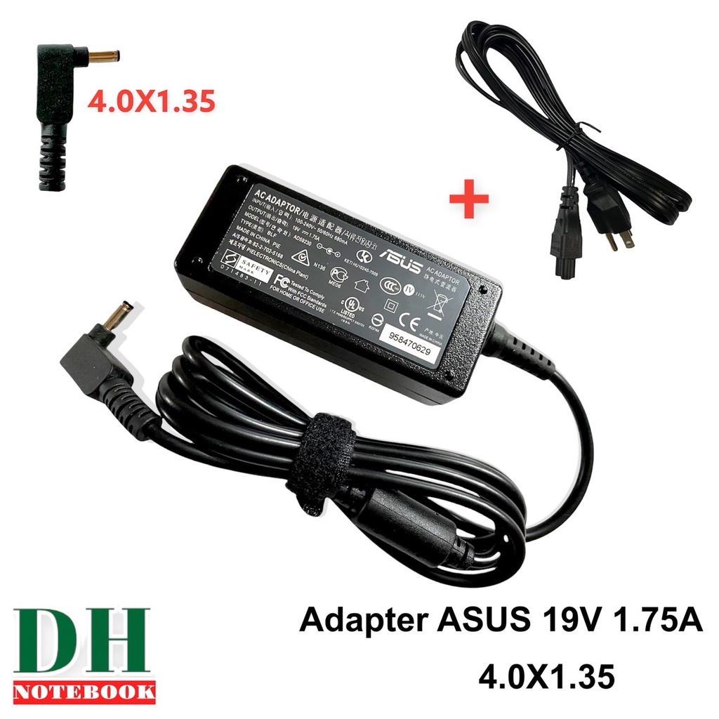 สายชาร์จโน๊ตบุ๊ค Adapter ASUS 19V 1.75A 4.0*1.35 33W | Shopee Thailand