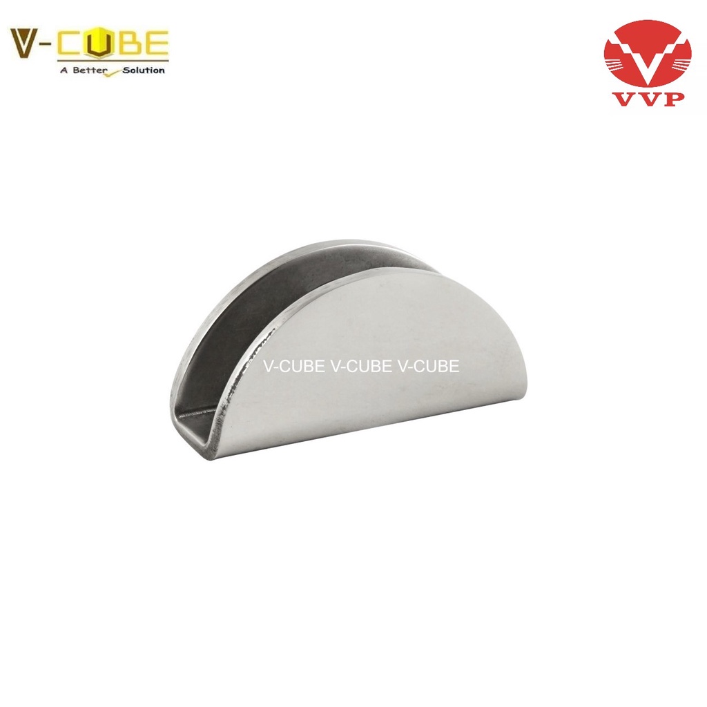 VVP รุ่น GC-501-PS ตัวหนีบกระจกห้องน้ำ วีวีพี (ไม่เจาะกระจก) สีสแตนเลสเงา ครึ่งวงกลม | Shopee ...