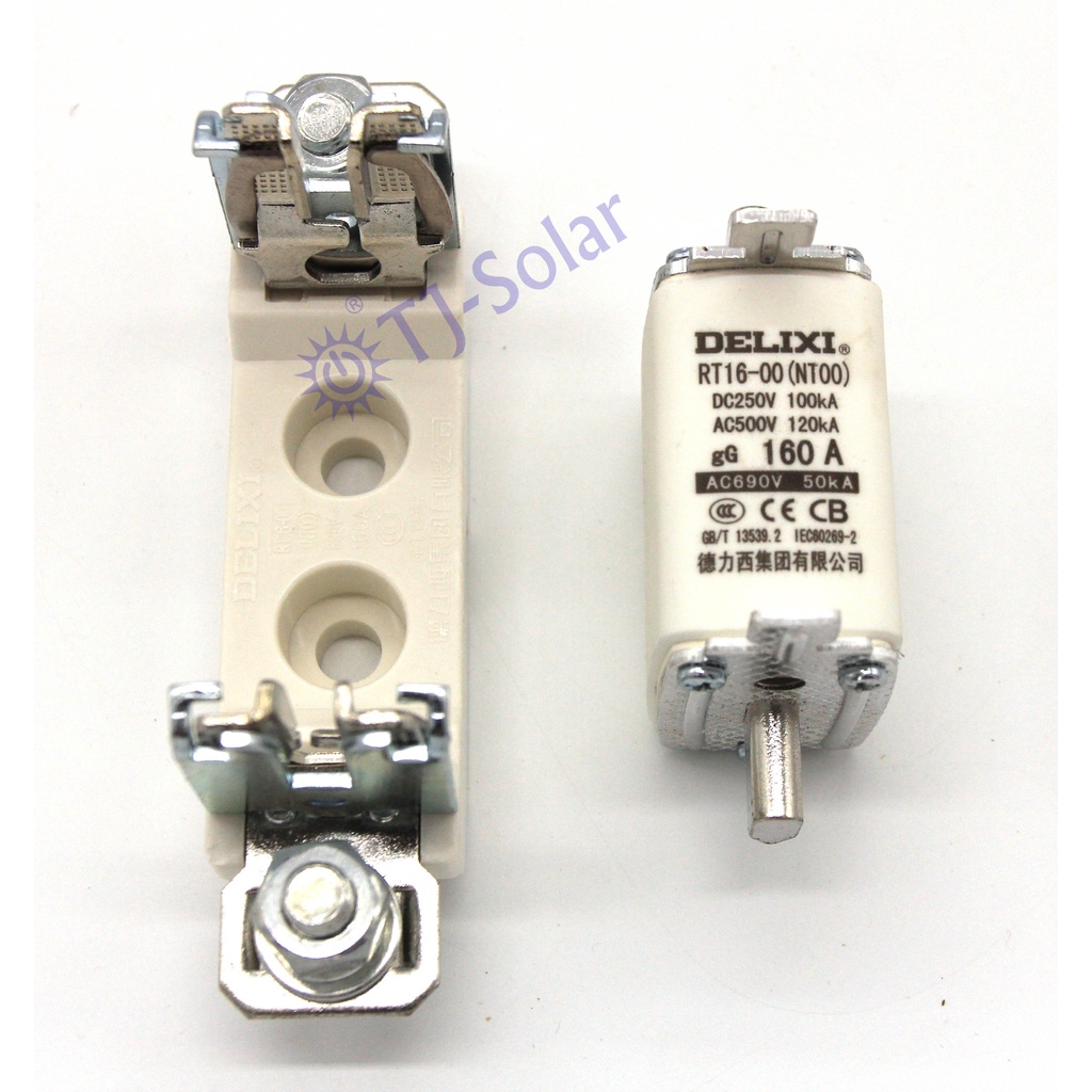 ฟิวส์ใบมีด(๋HRC FUSE) NT00 (100A,125A,160A) DELIXI คุณสมบัติ1.พิกัดกระแส 100แอมป์ ,125แอมป์ ,160 ...