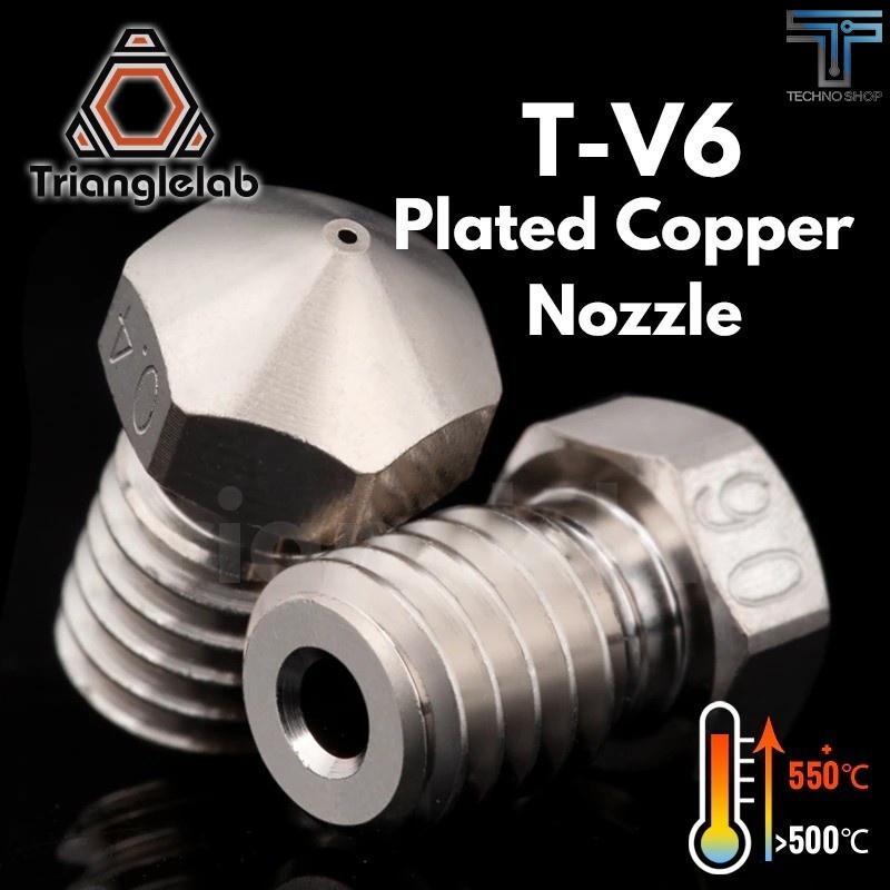 TRIANGLELAB T-V6 Plated Copper Nozzle Durable Non-stick High ...