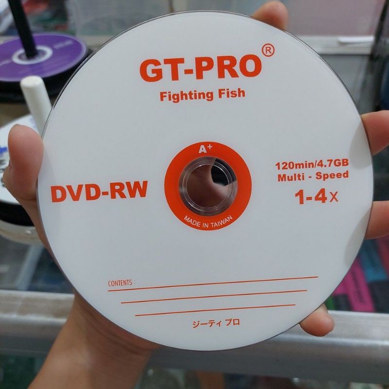 แผ่น CD R CD RW DVD R DVD RW Brand GT PRO | Shopee Thailand