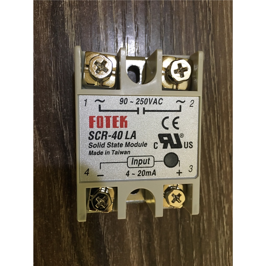 รีเลย์โซลิดสเตต FOTEK ของไต้หวันดั้งเดิม / โมดูลอิงประวัติศาสตร์ SCR-40LA 90-250VAC 4-20MA ...