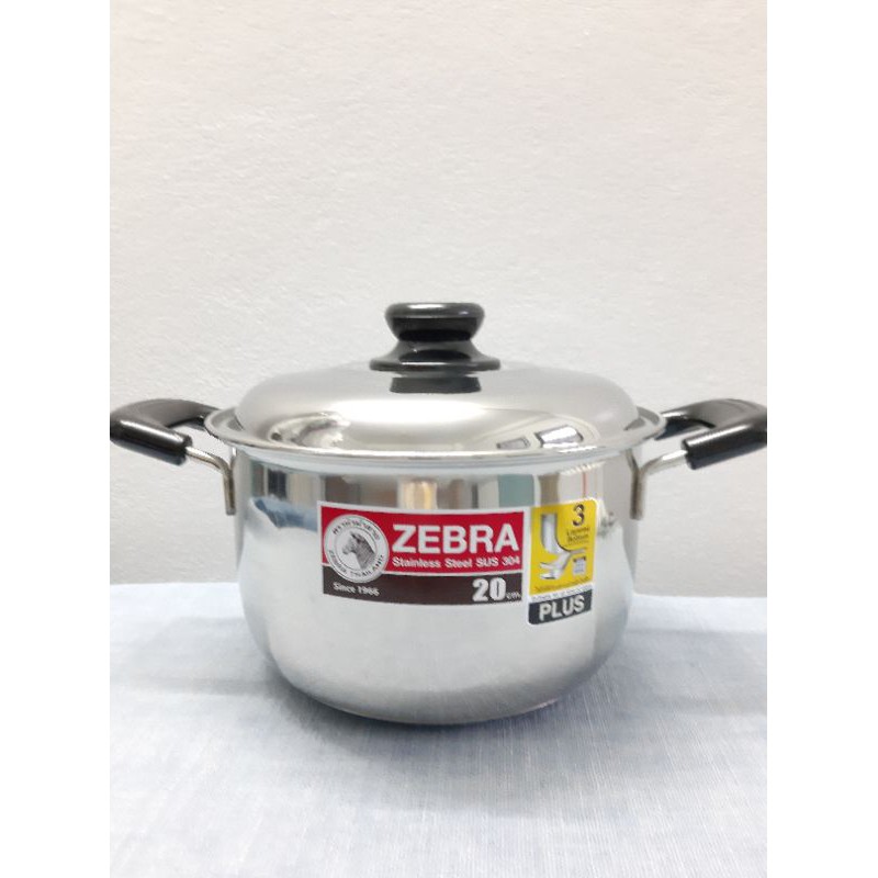 Zebra หม้อหุงต้มWisdom infinity 20 ซม.หัวม้าลาย 3Layers | Shopee Thailand