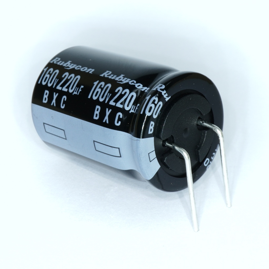 220uF 160V 105°C Capacitor คาปาซิเตอร์ C ตัวเก็บประจุ ยี่ห้อ Rubycon ...