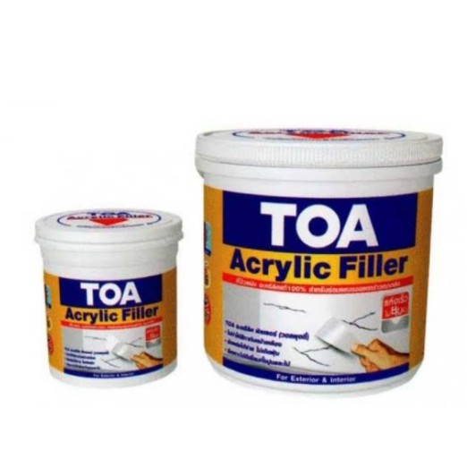 TOA ACRYLIC FILLER สีโป๊ว อะคริลิก ฟิลเลอร์ โป๊วรอยแตกของผนัง มีให้ ...