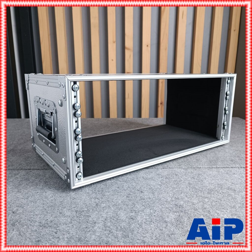 RACK EL-4 สีเงิน เปลือยหน้า-หลัง ลึก11นิ้ว ไม่มีฝาปิด กล่องแร็คใส่ ...