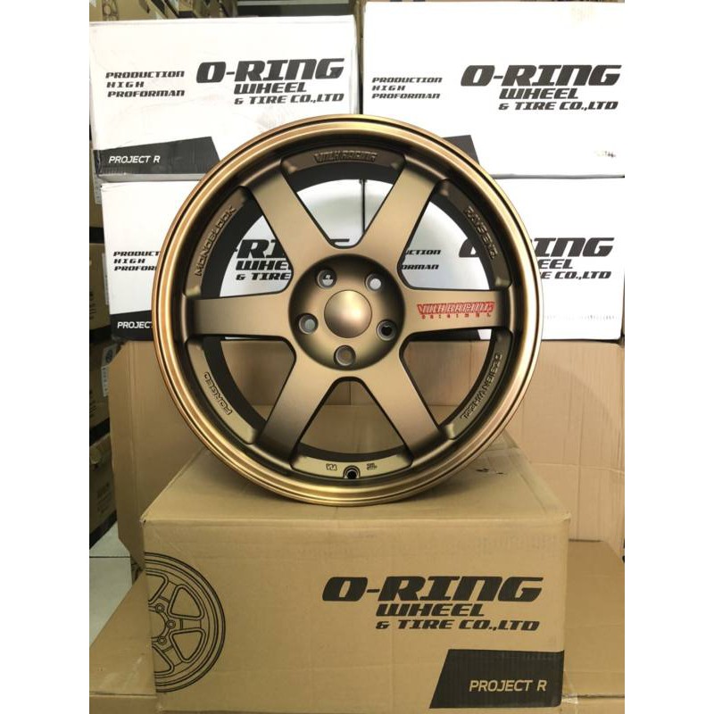 ล้อแม็กใหม่ TE37 TE-1 อีแบน หยดแดง งานAUTO SPEED - ขอบ18 - 18 x 5รู114 ...