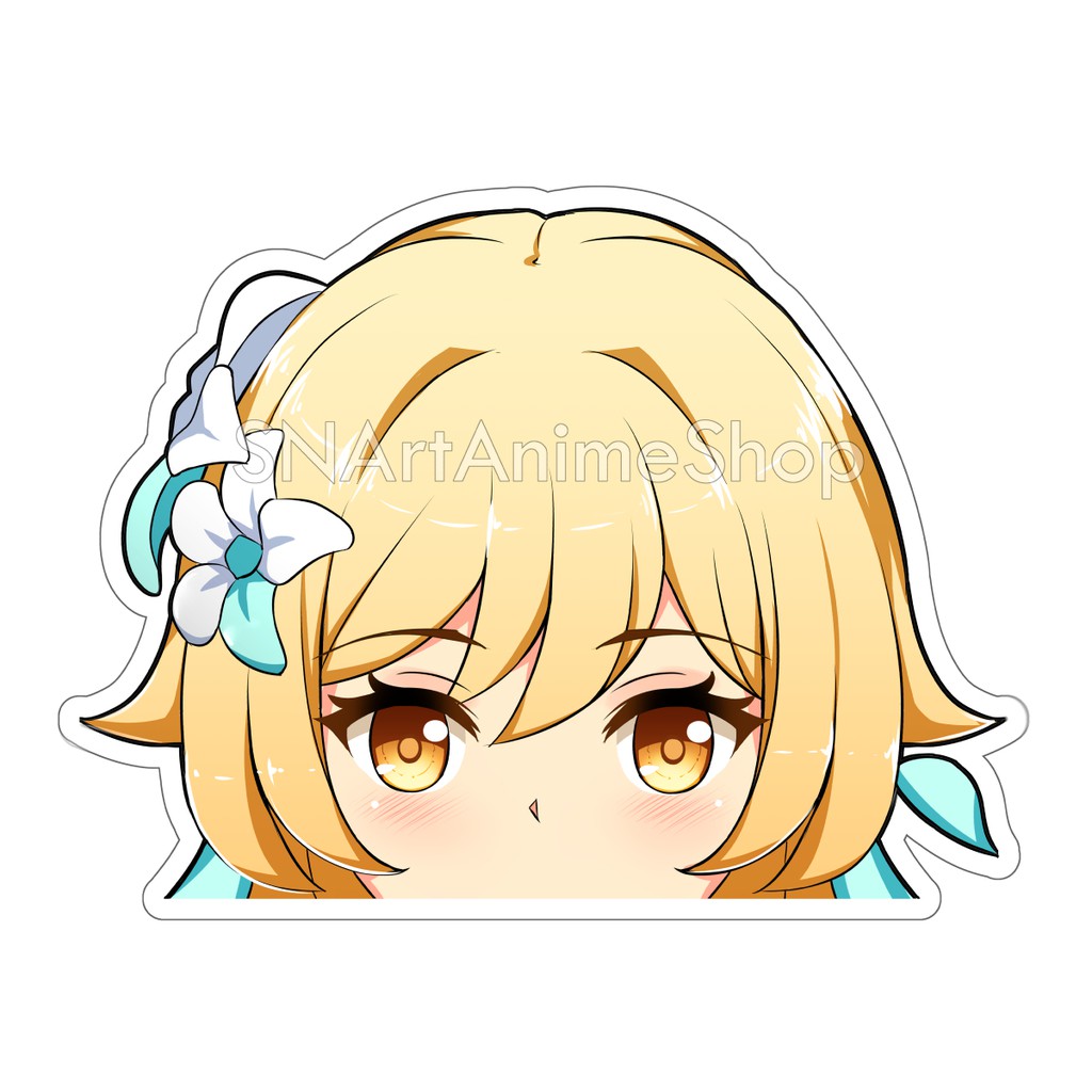 Lumine Genshin Impact Lumine Traveler Genshin Impact Sticker 2 PCS ...