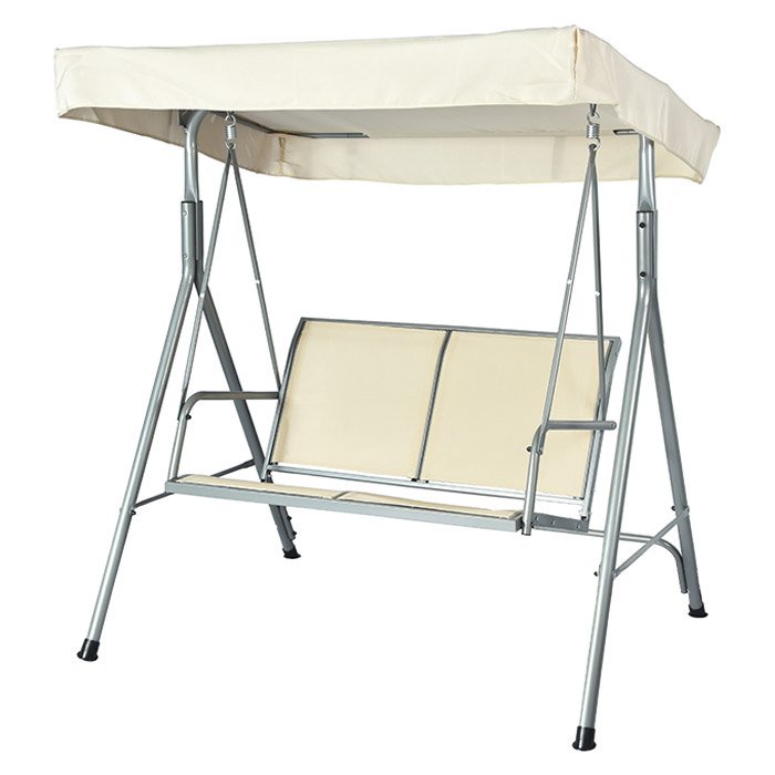 เบสิโค เก้าอี้ชิงช้าแบบ 2 ที่นั่ง รุ่น UBJ-210118 สีขาว | Shopee Thailand