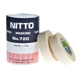 กระดาษกาว นิตโต้ เทปนิตโต้ NITTO No.720 Paper Masking Tape 1ม้วน ลอก ...