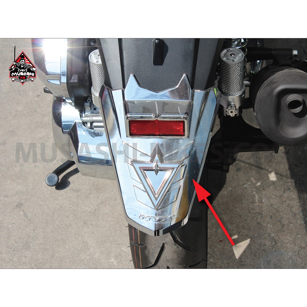 Aerox Dip film carbon and chrome Rear Fender Cover for Yamaha Aerox By ...