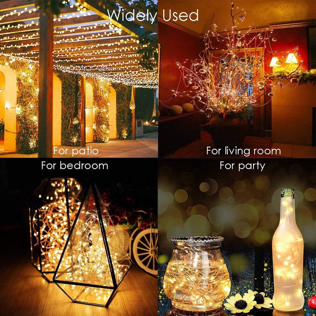 32M / 22M / 12M / 7M พลังงานแสงอาทิตย์ไฟ LED Fairy String กันน้ำ 8 โหมด ...