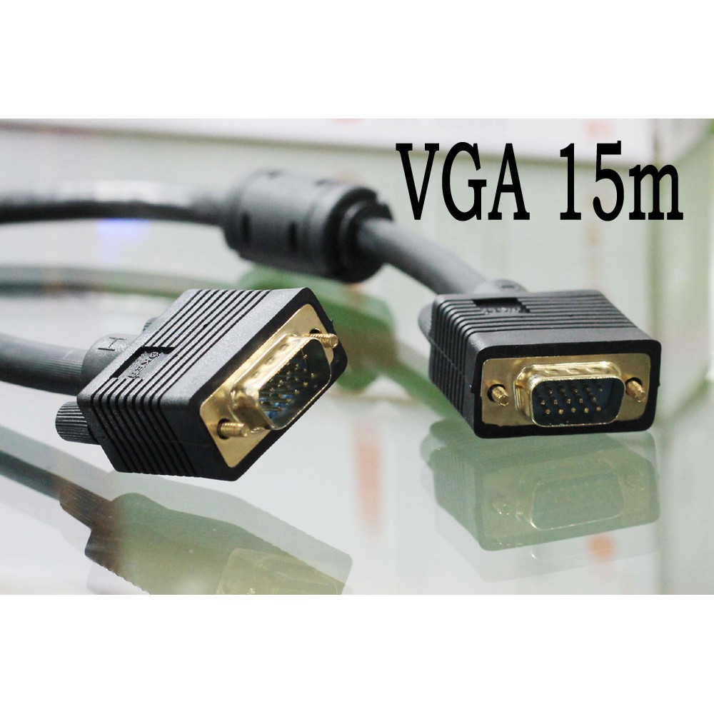 สายสัญญาณภาพ จอคอมพิวเตอร์ สาย VGA ยาว 15 เมตร VGA 15 M RGB D-SUB 15 PIN Vga cable male to male ...
