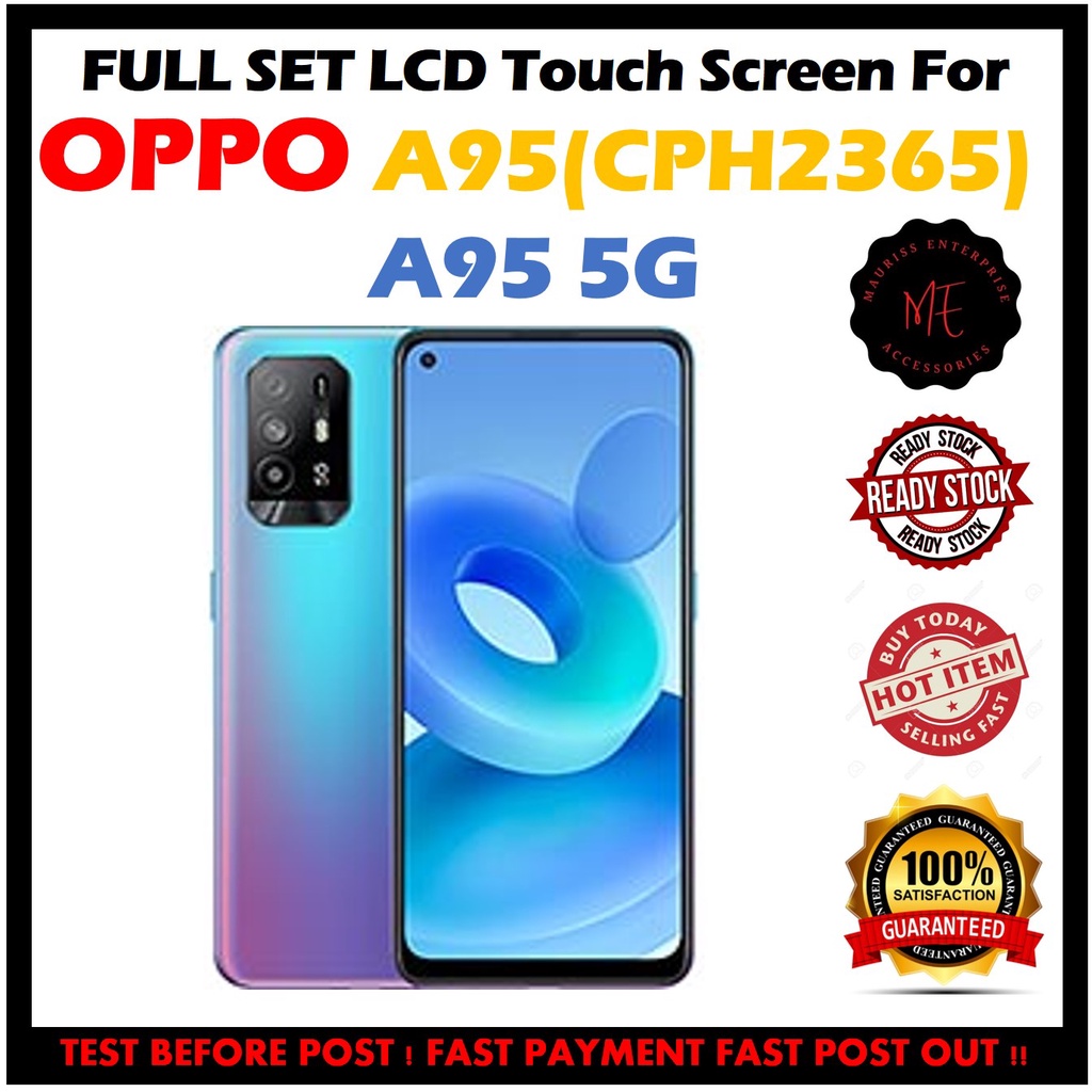 ชุดหน้าจอสัมผัส LCD สําหรับ OPPO A95 (4G,5G) (CPH2365) RENO7Z (5G) RENO ...