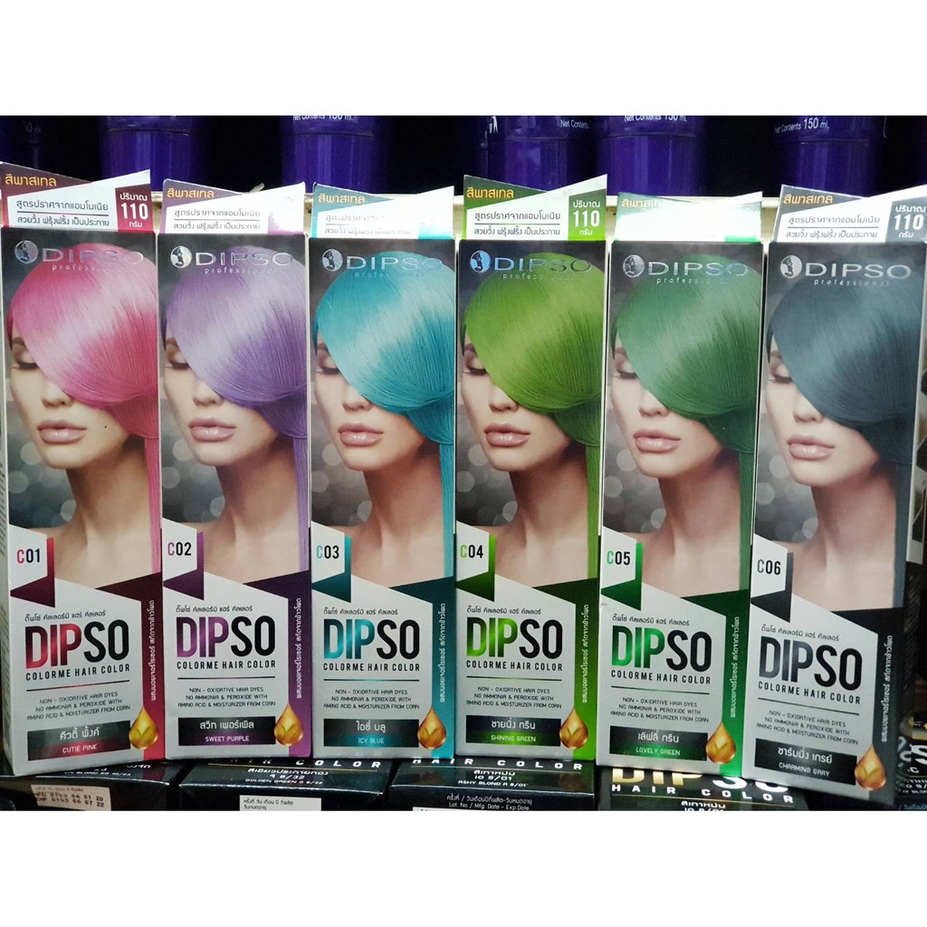 ดิ๊ ฟโซ่ คัลเลอร์มี แฮร์ คัลเลอร์ 110กรัม DIPSO COLORME HAIR COLOR | Shopee Thailand