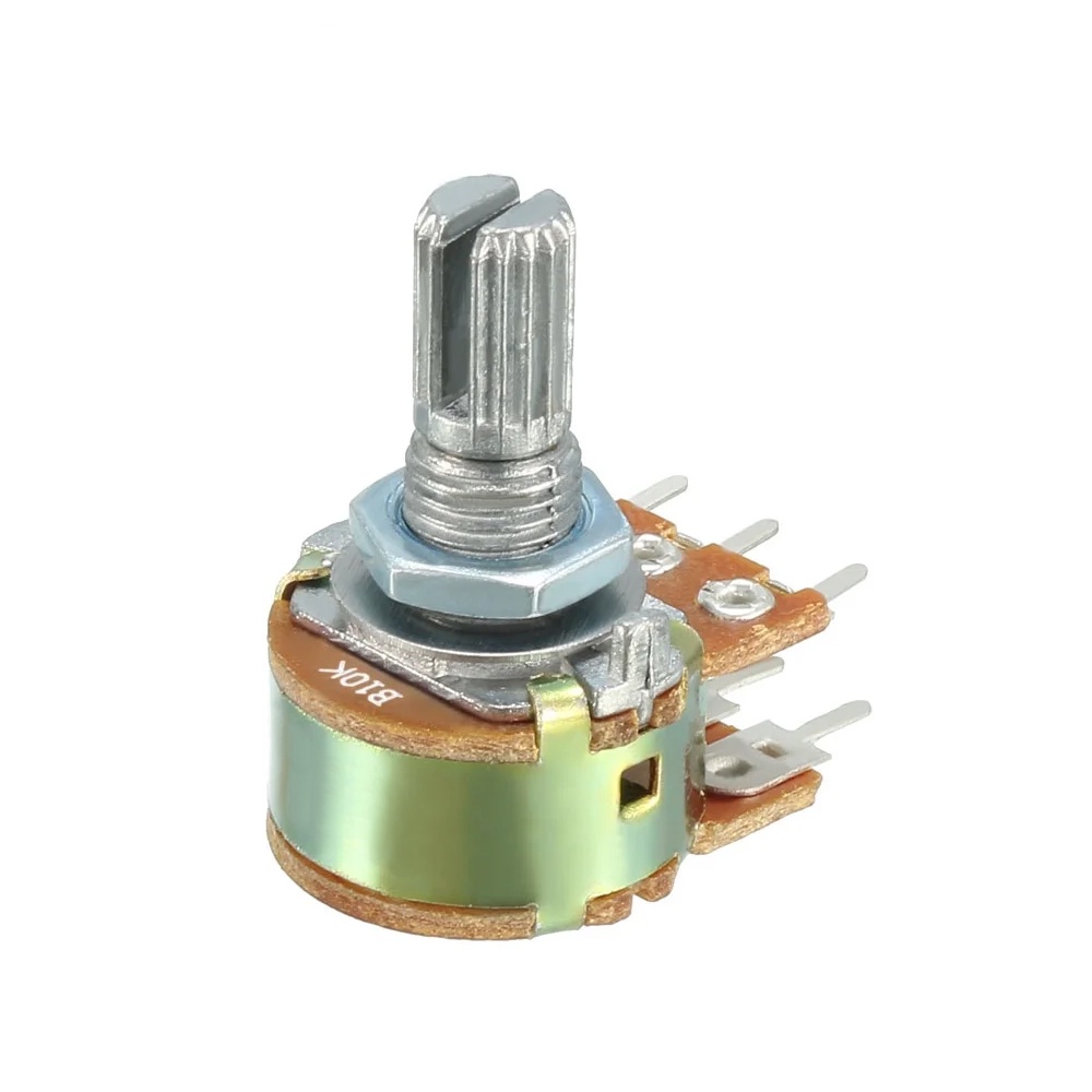 วอลลุ่ม 6 ขา VR 2 ชั้น WH148 ตัวต้านทานปรับค่าได้ 1K 2K 5K 10K 20K 50K ...