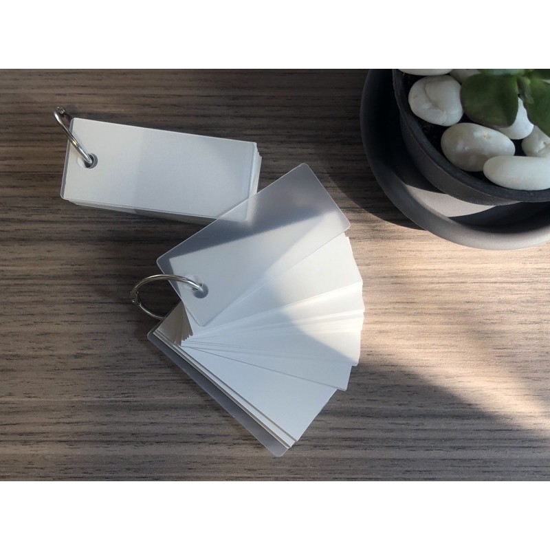 Word card Muji การ์ดเขียนคำศัพท์ 100 แผ่น | Shopee Thailand