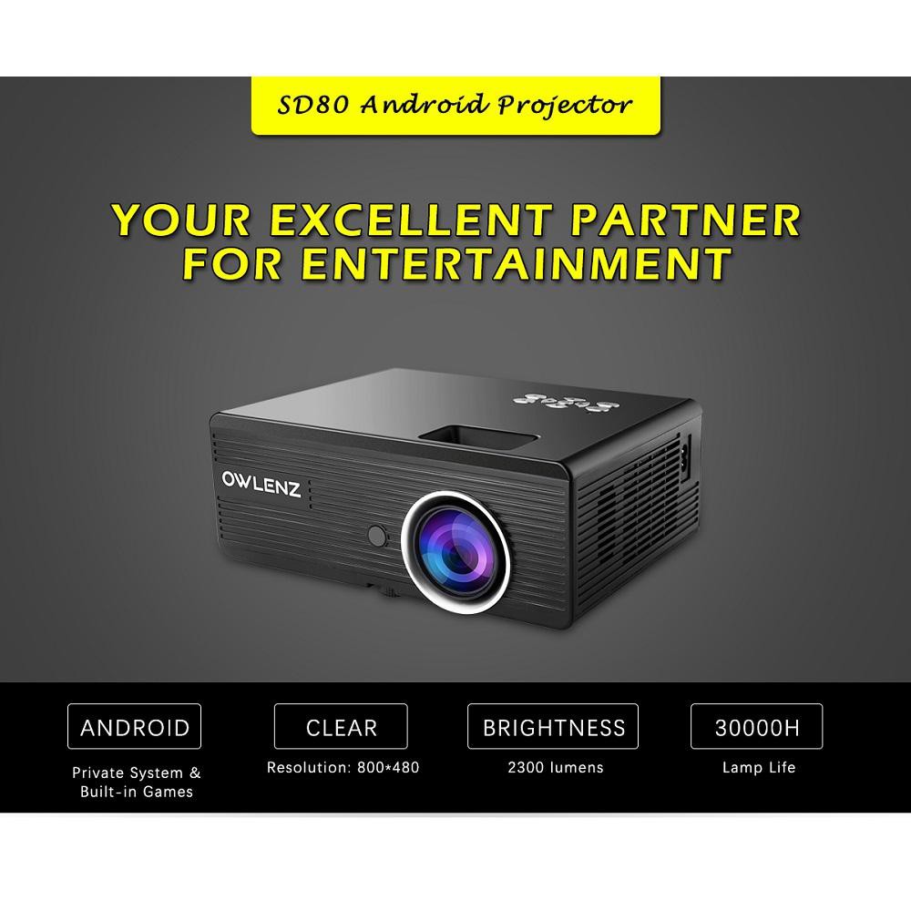 OWLENZ SD80 ปี 2018 Projector Gaming เล่นเกมส์ คมชัด 2300 LUMEN By Mastersat + จอยเกมส์ 1 อัน ...