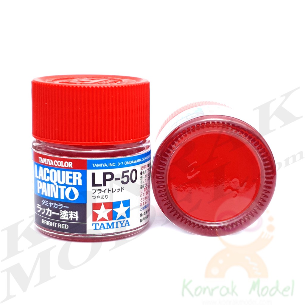 สีทามิย่าสูตรแล็คเกอร์ Tamiya Lacquer paint LP50 Bright red 10ML | Shopee Thailand