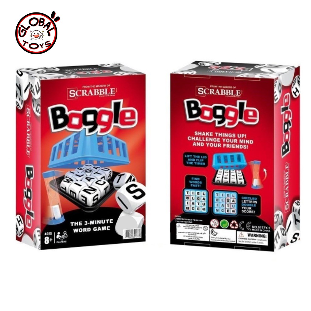 Scrabble Boggle Crossword Game ของเล่นเสริมพัฒนาการ ลูกเต๋าสร้างคำศัพท์ ...