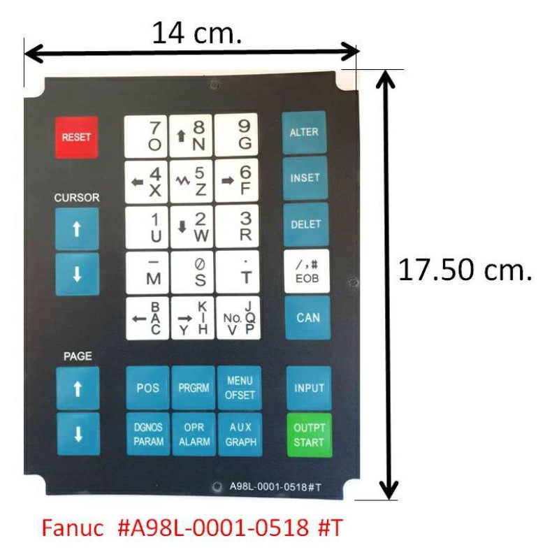 ปุ่มกด CNC A98L-0001-0518 #T FANUC KEYBOARD , KEYPAD , สินค้าขายดี ...