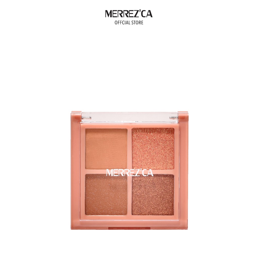 Merrezca Eye Color Platte อายแชโดว์พาเลท สีโทนชมพูโรสโกลด์ พิกเมนต์ ...