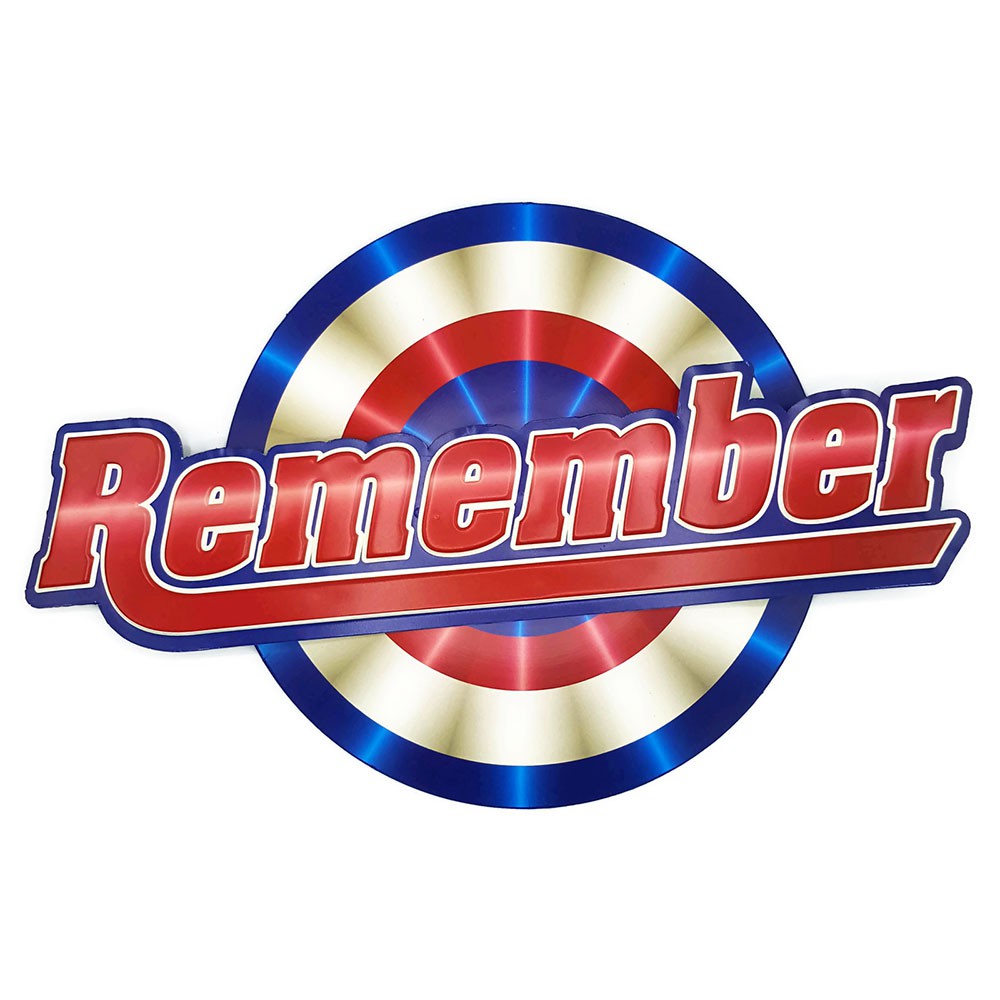 ป้ายสังกะสีวินเทจ Remember (3D) (ปั๊มนูนและสามมิติ) | Shopee Thailand