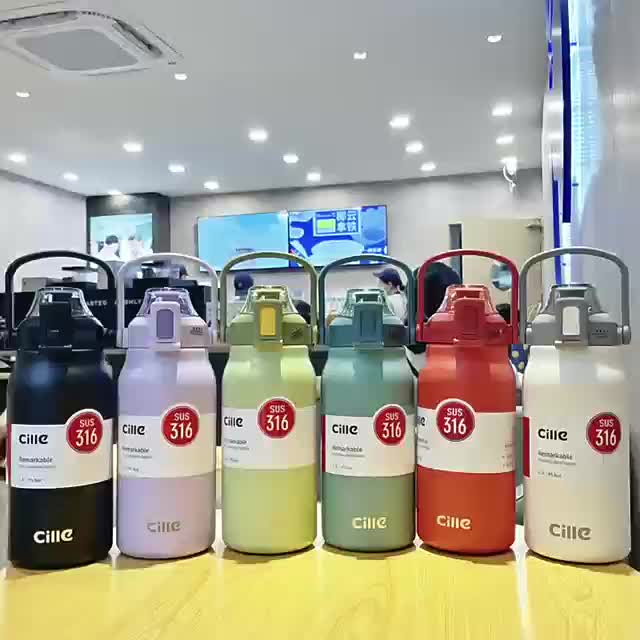 J072 กระบอกน้ำเก็บอุณหภูมิ 1.3L ขวดน้ำสแตนเลส กระบอกน้ำ กระบอกน้ำเก็บความเย็น แก้วน้ำ ถ้วยน้ำ ...