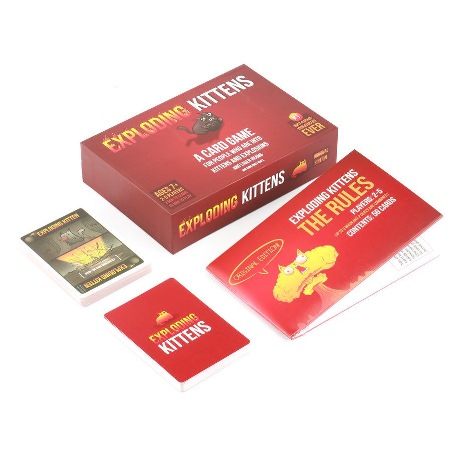 Family Entertainment Cards EXPLODING KITTENS Game Cards For Party Board ...