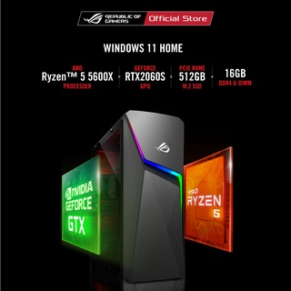 ASUS ROG Strix G10DK, desktop, Ryzen 5 5600X, 16 GB Memory, NVIDIA ...