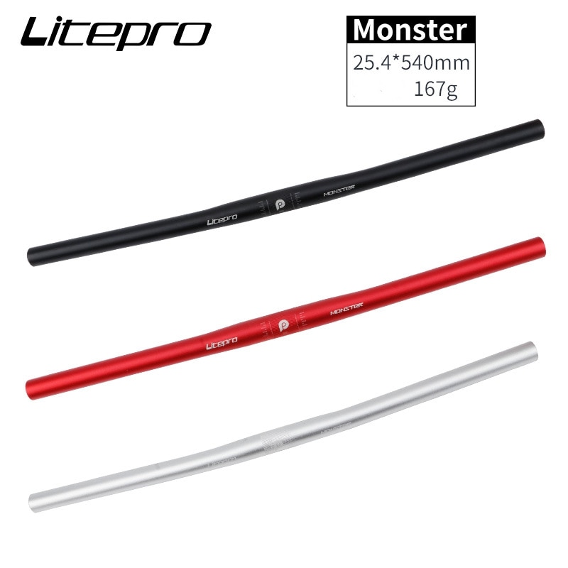 Litepro Monster แฮนด์บาร์จักรยาน อะลูมิเนียมอัลลอย แนวนอน เบาพิเศษ ขนาด ...