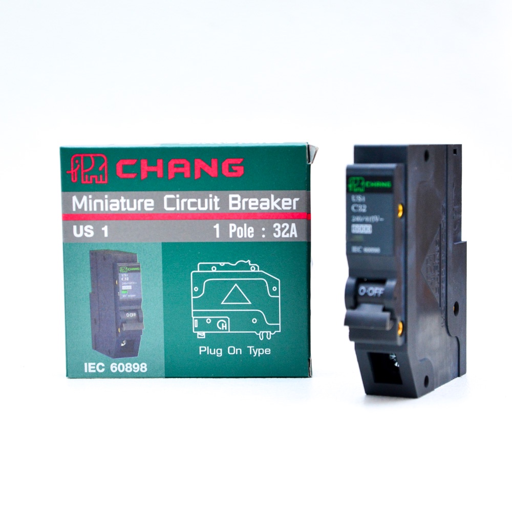 CHANG ลูกย่อย 1P เซอร์กิตเบรคเกอร์ ตราช้าง ขนาด 10A , 16A , 20A , 32A 40A 50A 63A | Shopee Thailand