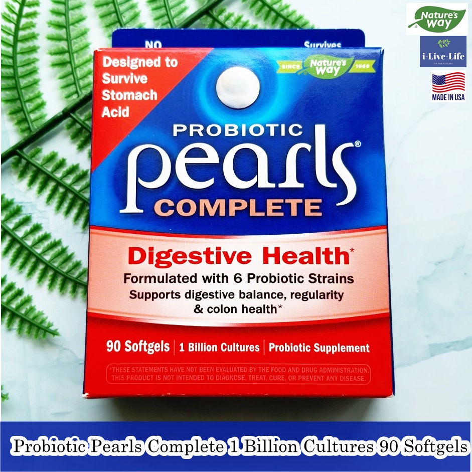 โปรไบโอติก Probiotic Pearls Complete 1 Billion Cultures 90 Softgels ...