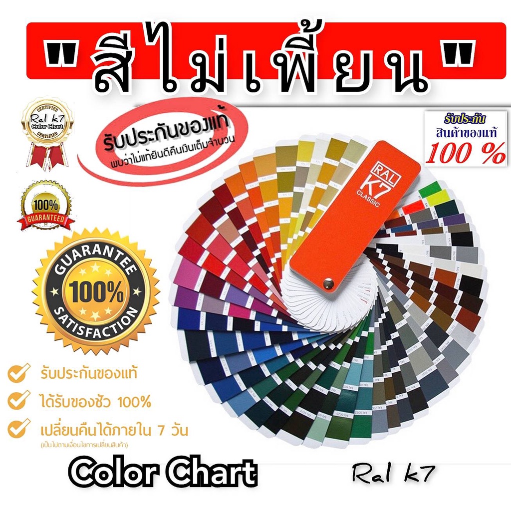 Ral k7 แผ่นเฉดสี แผ่นชาร์จสี มาตรฐานเยอรมัน ขายแผ่นเฉดสี ral color ...