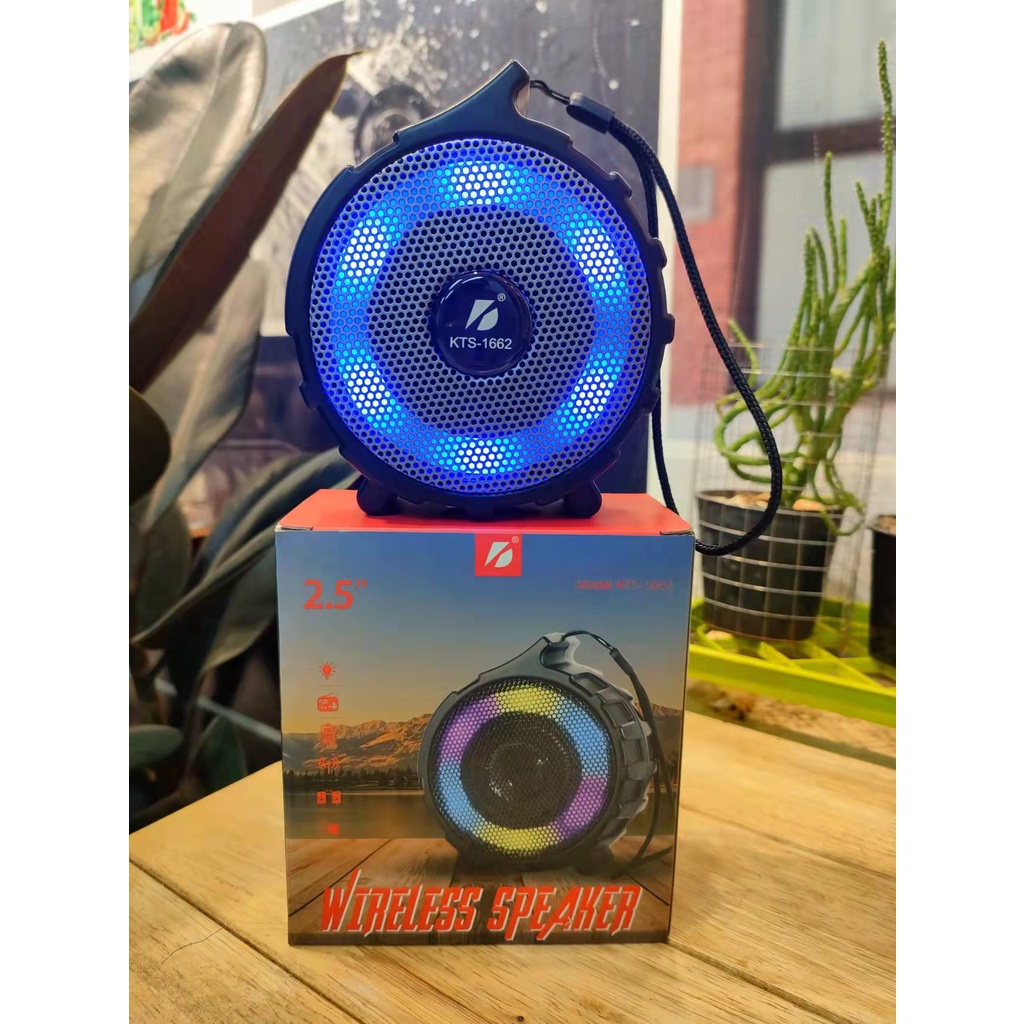 ลำโพงบลูทูธ KTS-1662 ดอก 2.5 นิ้ว ลำโพงไหม่2022 เสียงดี พกพา แถมสายห้อย | Shopee Thailand