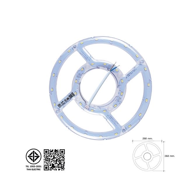 HI-TEK หลอด LED ECO Series สำหรับโคมเพดานกลม ขนาด 16W และ 24W | Shopee ...