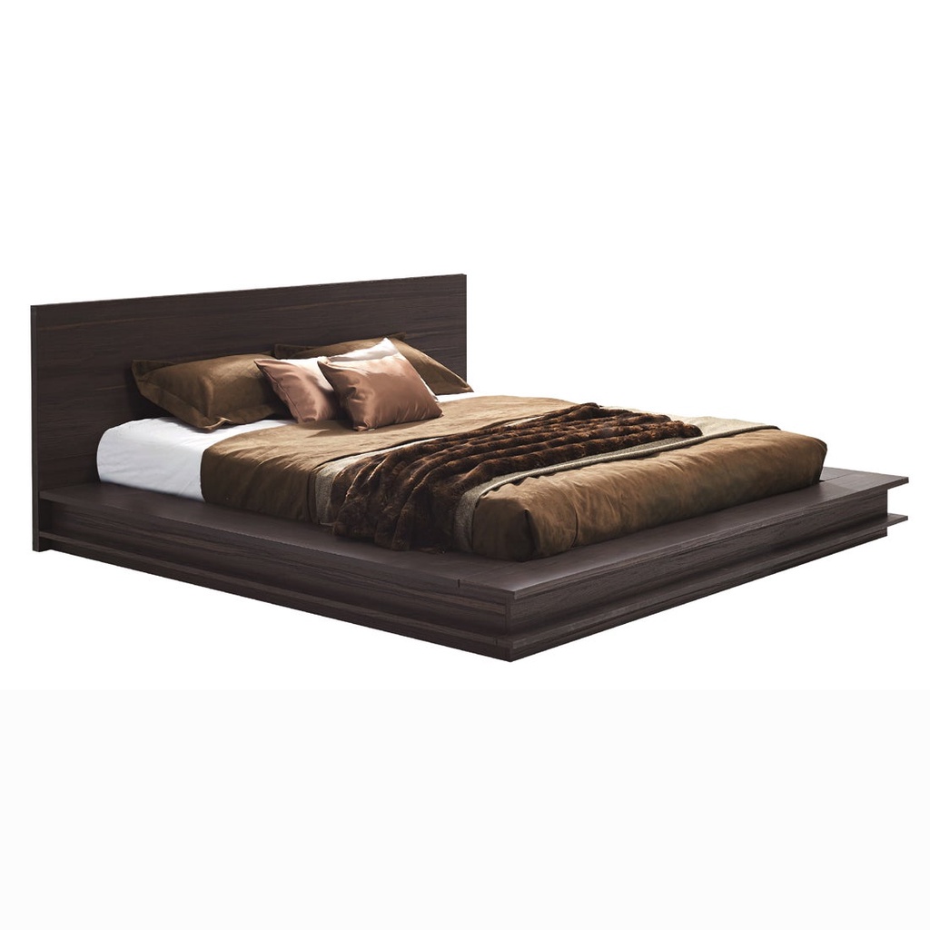 SB Design Square เตียง 6 ฟุต รุ่น Zen สีไม้เข้ม (241x222x90 ซม.) แบรนด์ ...