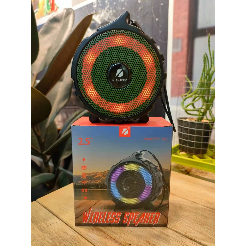 ลำโพงบลูทูธ KTS-1662 ดอก 2.5 นิ้ว ลำโพงไหม่2022 เสียงดี พกพา แถมสายห้อย | Shopee Thailand