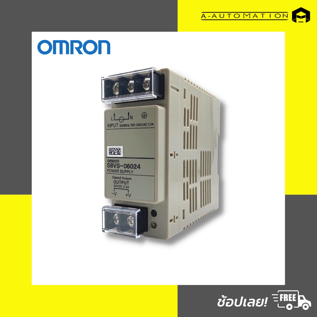 POWER SUPPLY OMRON S8VS-06024, 220V [24V 2.5A] | Shopee Thailand