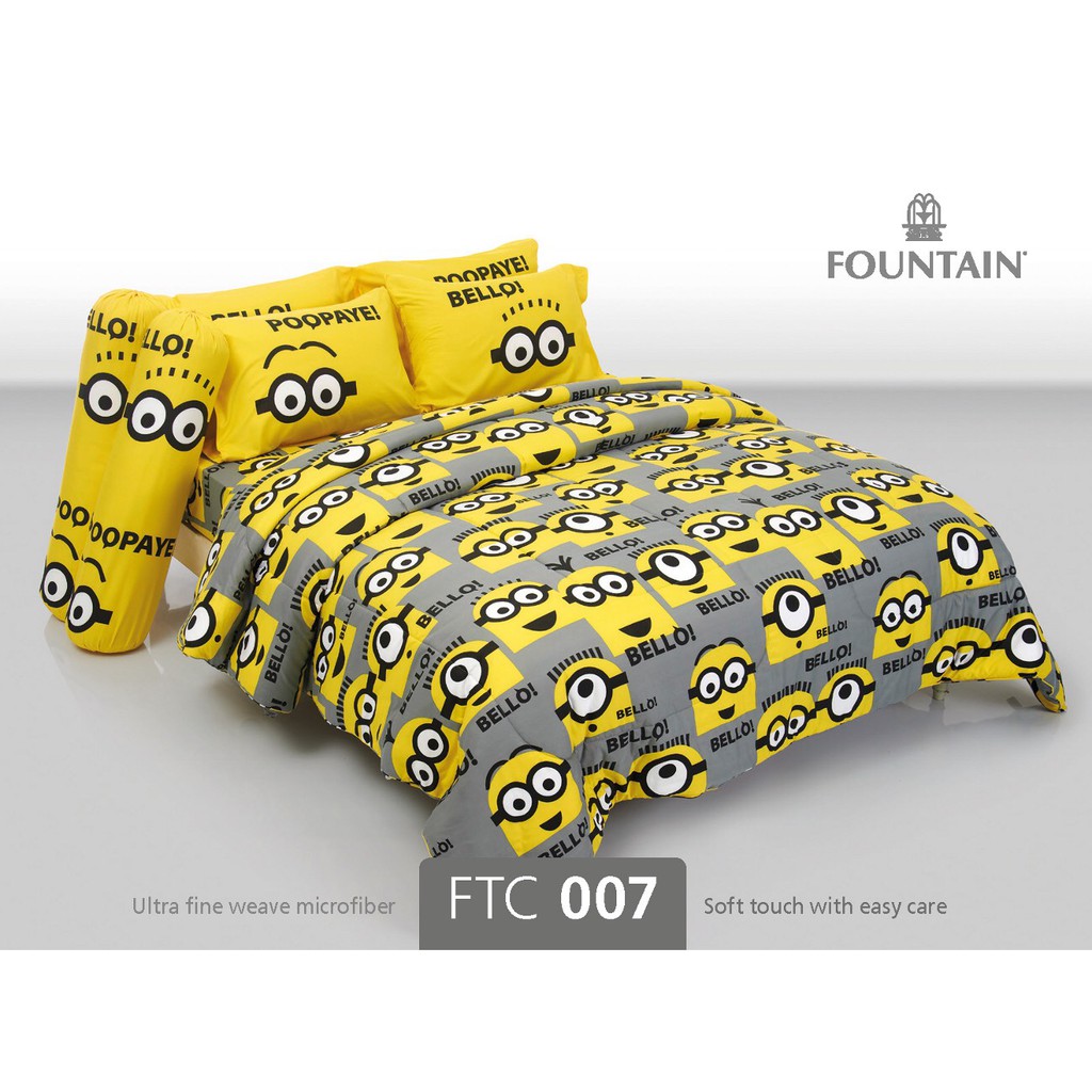 FOUNTAIN FTC006-096 ผ้าปู ที่นอน (ไม่รวมผ้านวม) 3.5 ฟุต 5 ฟุต 6 ฟุต ftc ...