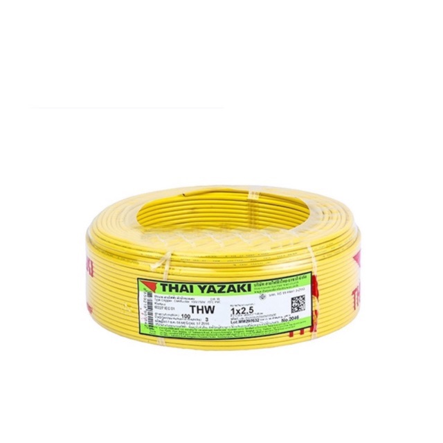 สายไฟ THAI YAZAKI THW 1x2.5 sq.mm. จำนวน 100 เมตร | Shopee Thailand