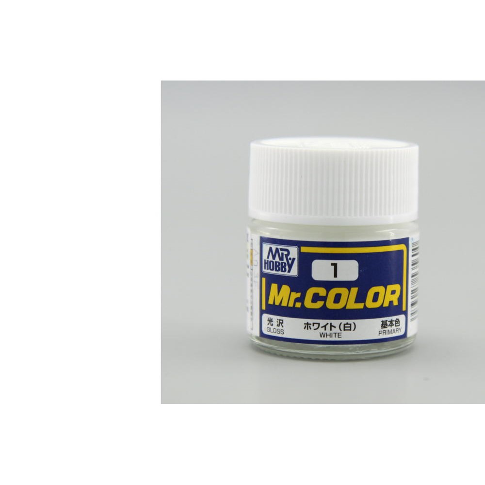 สีสูตรทินเนอร์ Mr.Color C1 white ( สีขาว ) | Shopee Thailand