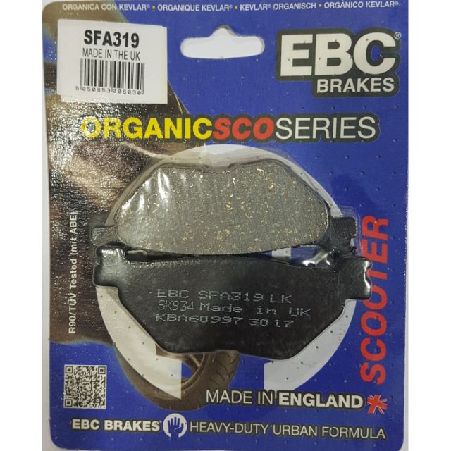 ผ้าเบรค EBC Brakes รุ่น Organic/ ผ้าเบรคหลัง Yamaha TMAX530 | Shopee ...