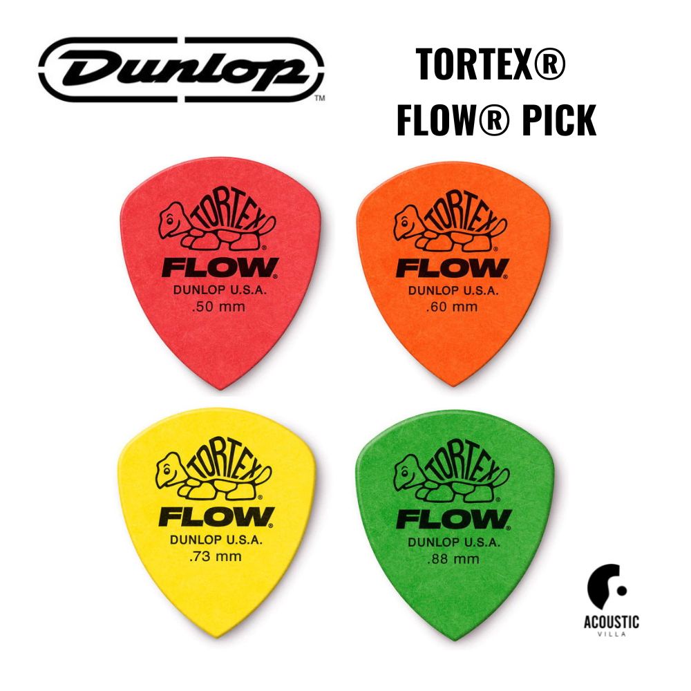 ปิ๊กกีตาร์ Dunlop Tortex Flow Picks (558) | Shopee Thailand
