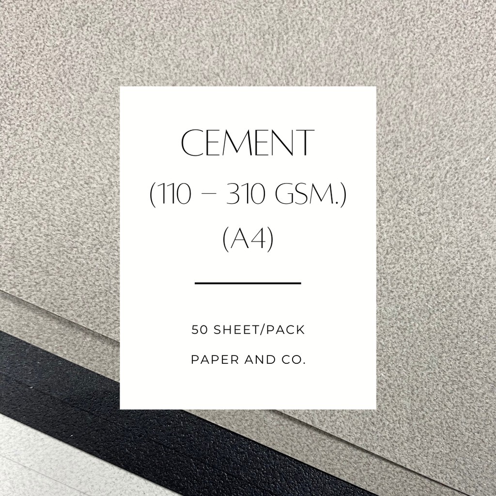 กระดาษ cement กันน้ำได้ (A4) (แพ็คละ 50 แผ่น) (110 - 310 gsm.) | Shopee ...