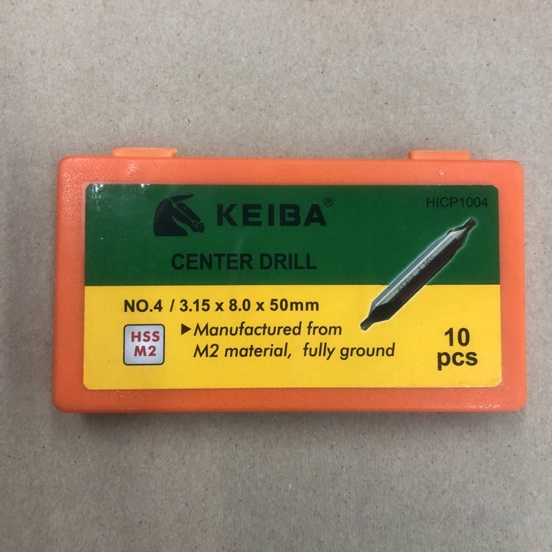 ( ราคาต่อ 1 ดอก) Center Drill ดอกเจาะนำศูนย์ เซนเตอร์ดิล Keiba 2.0 มิล, 2.5 มิล, 3.15 มิล แบ่ง ...
