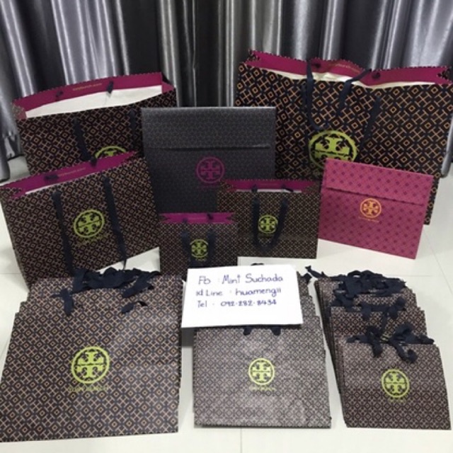 ถุงกระดาษ/ถุงผ้า Tory Burch 100% | Shopee Thailand