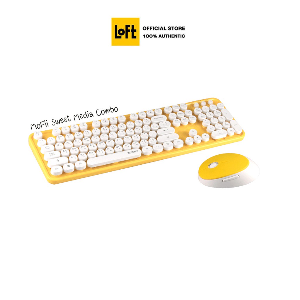 MOFII SWEET KEYBOARD MOUSE COMBO SET เมาส์และคีย์บอร์ดไร้สาย แป้นพิมพ์ ...