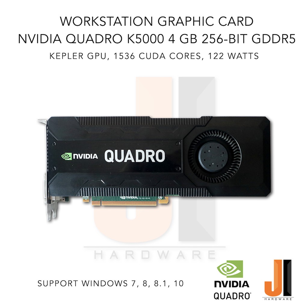 Workstation Graphic Card Nvidia Quadro K5000 4GB 256-BIT GDDR5 (มือสองสภาพดีมีการรับประกัน ...