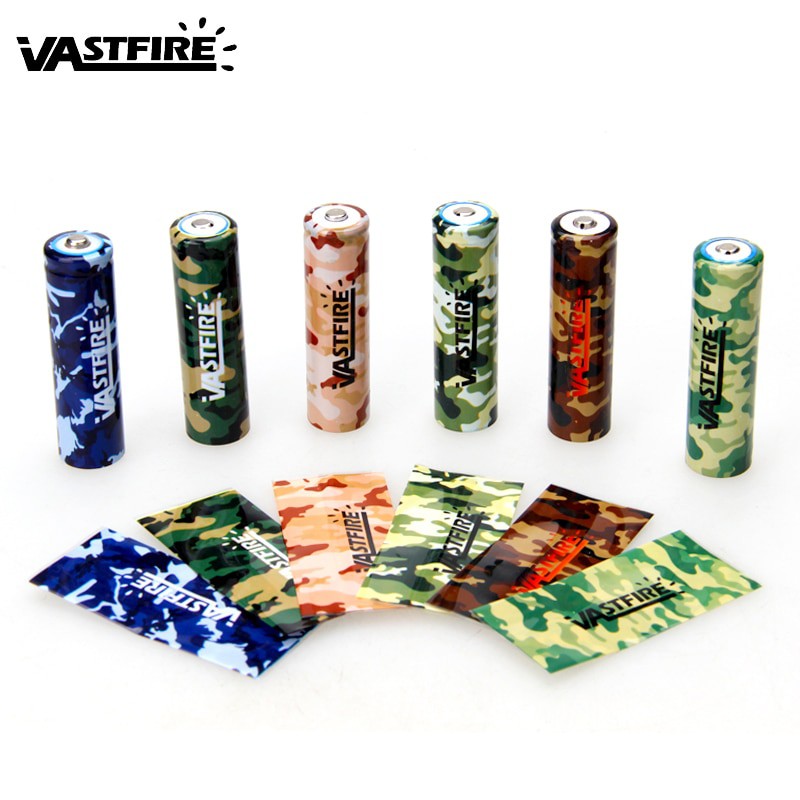 VASTFIRE PVC หุ้มแบตเตอรี่ 18650 ลายพราง | Shopee Thailand
